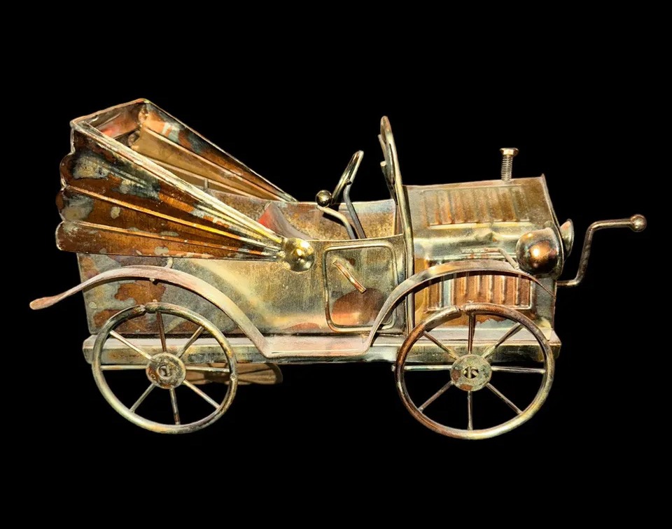 Vintage Berkeley Copper Metal Model T Car Retro Music Box “So This Is ...