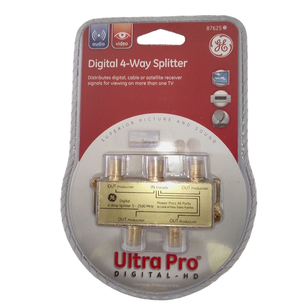 GE Digital 4 Way Splitter Ultra Pro