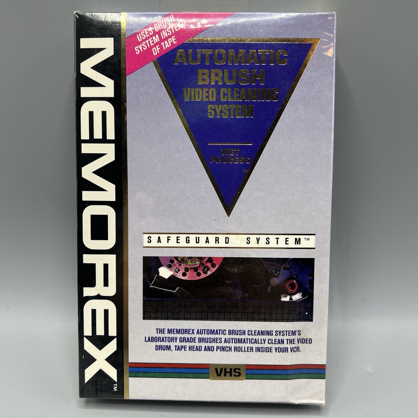 Memorex VHS VCR Video Head Cleaner Non-Abrasive Wet Head Cleaning ...