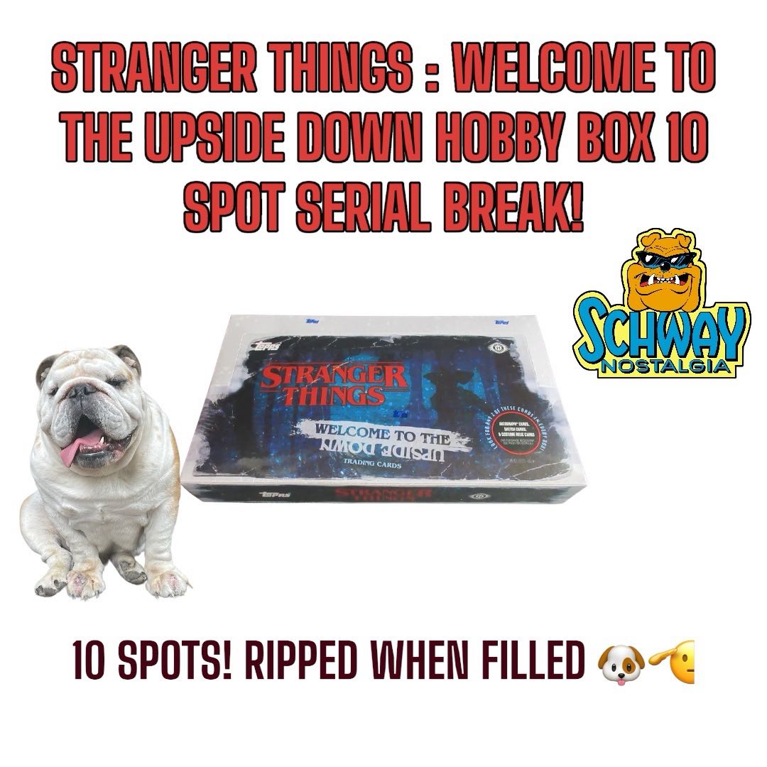STRANGER THINGS 2019 HOBBY 10 SPOT SERIAL RIP