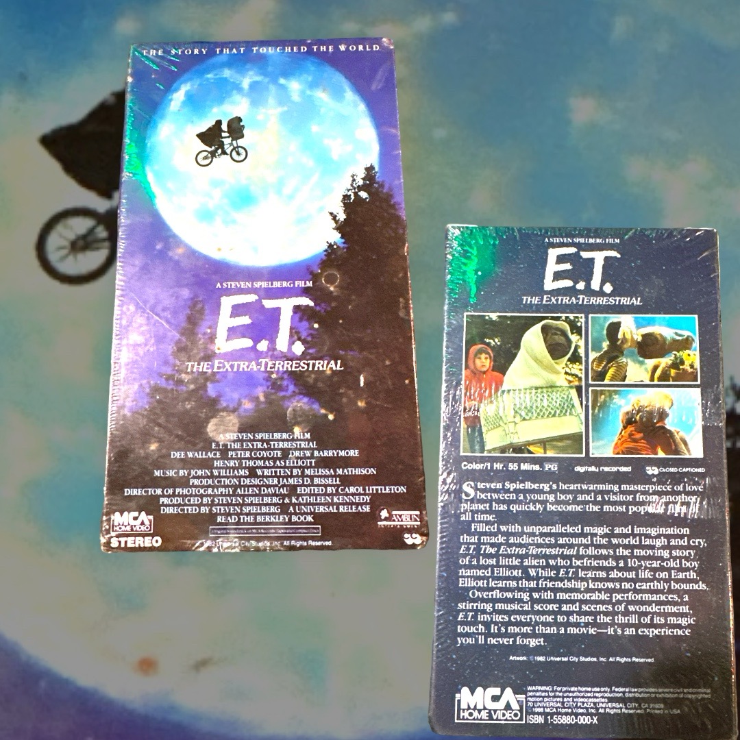 E.T. the Extra-Terrestrial VHS Tape GREEN FLAP - Factory Sealed
