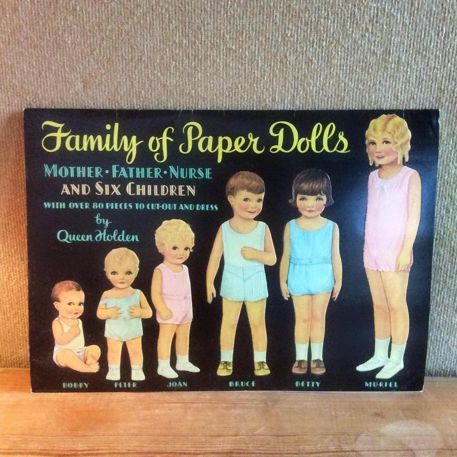 Vintage Paper Dolls The Queen Holden Collection 1985, Collectible Doll ...