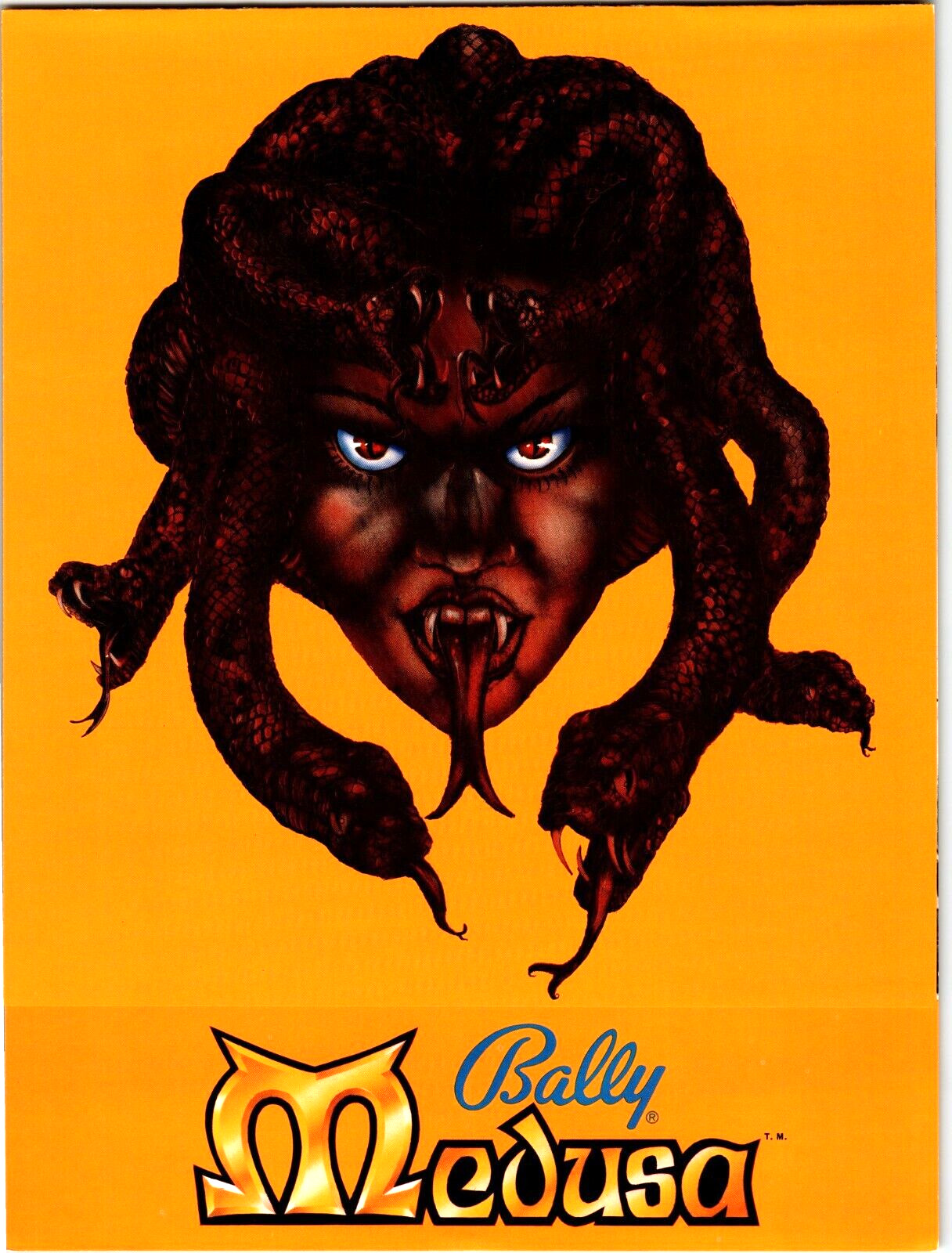 Medusa Pinball Machine Flyer Vintage Retro Promo Art 1981 Original ...
