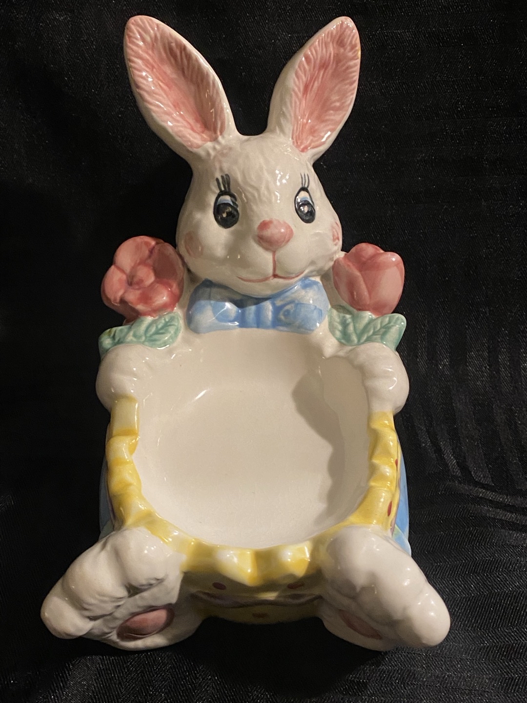 Vintage Hermitage Pottery Bunny Rabbit Sponge/soap Dish Holder 1997