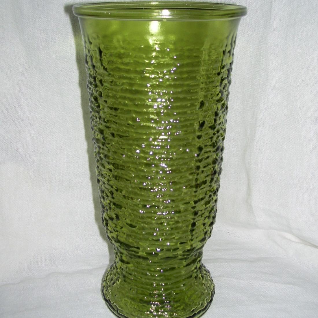 Soreno Green Glass Vase 9.5 inches