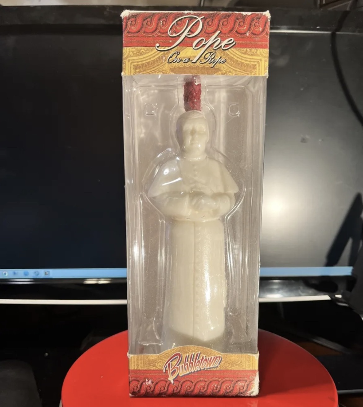 Pope Soap On A Rope Bubbletown 100% Pure Vegetable Base Gag Gift VHTF ...