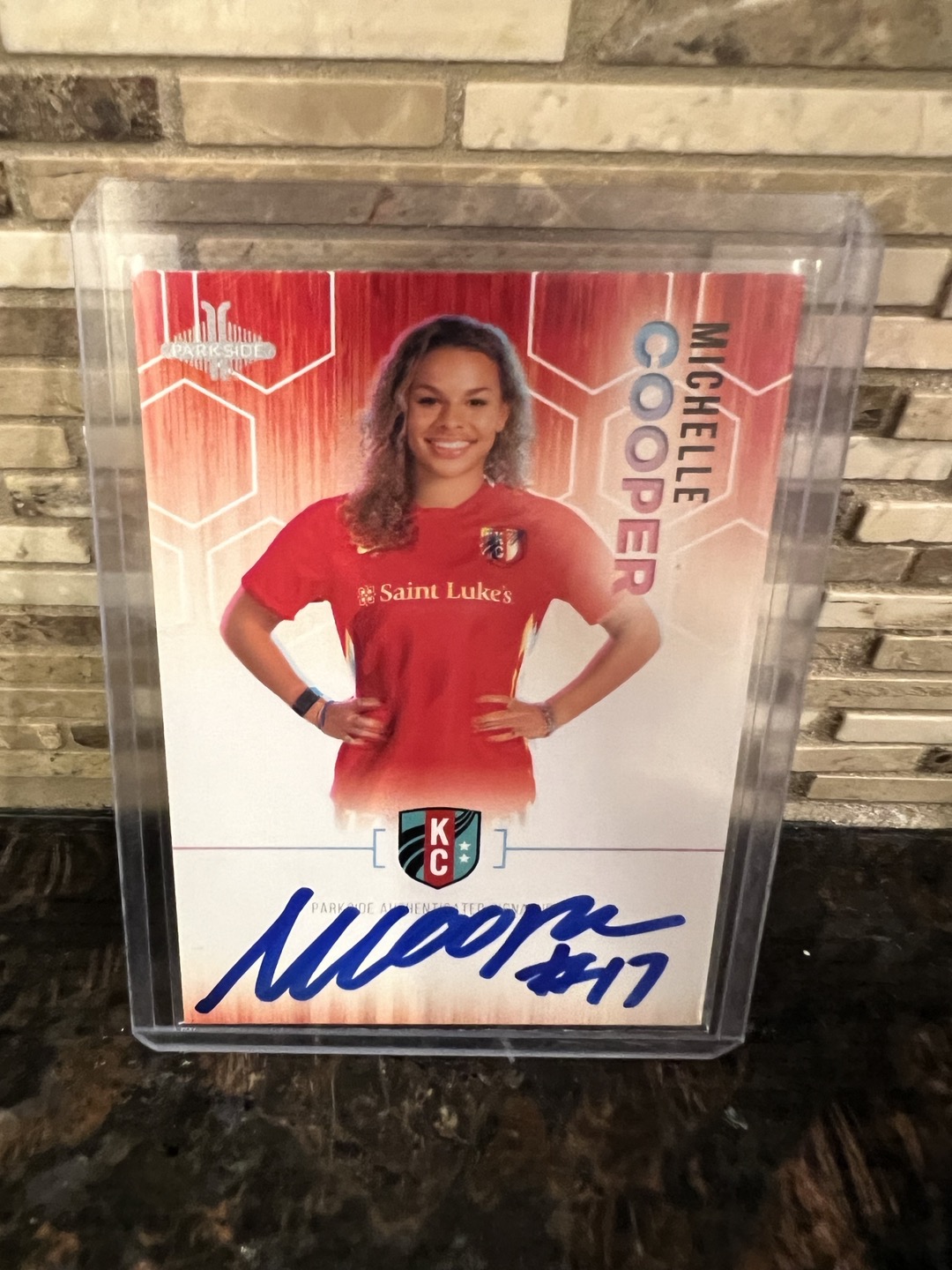 2023 Parkside NWSL Michelle Cooper Signature Series Red RC auto 44/99 ...