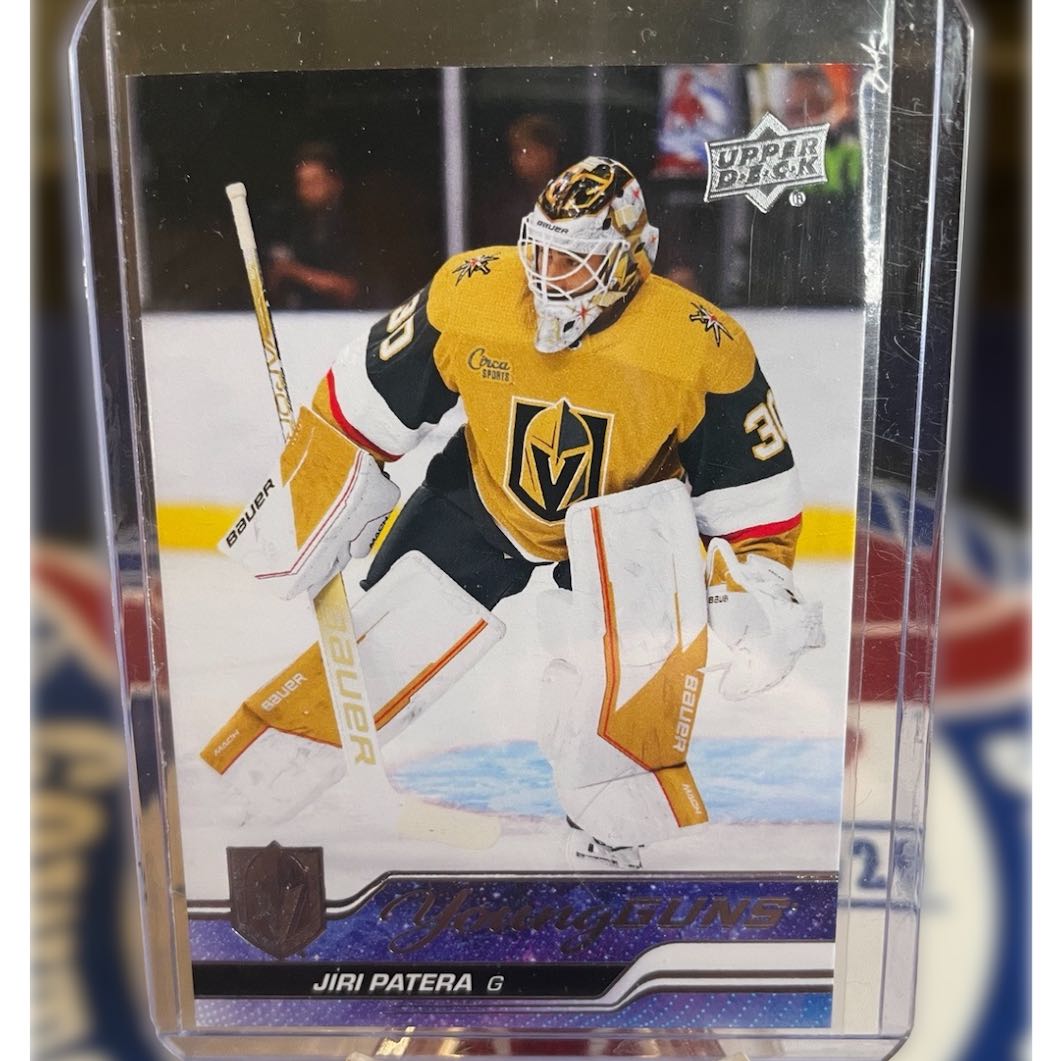 23-24 Young Gun Jiri Patera Vegas Golden Knights