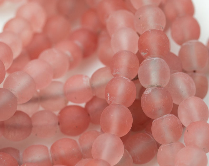 Natural Cherry Quartz, High Quality in Matte Round-6mm, 8mm, 10mm, 12mm ...