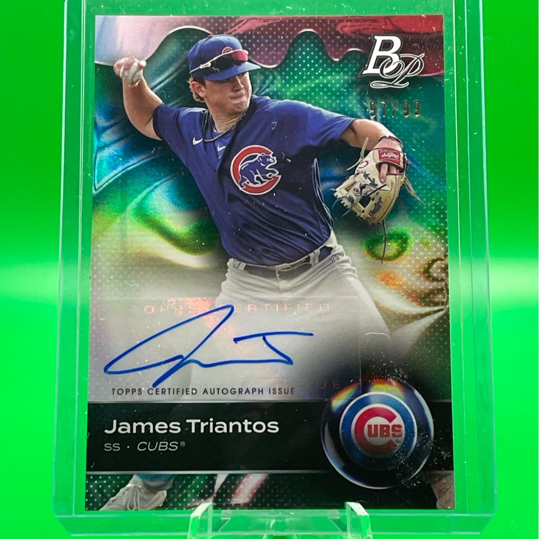 James Triantos 2023 Bowman Platinum Auto /99 Chicago Cubs