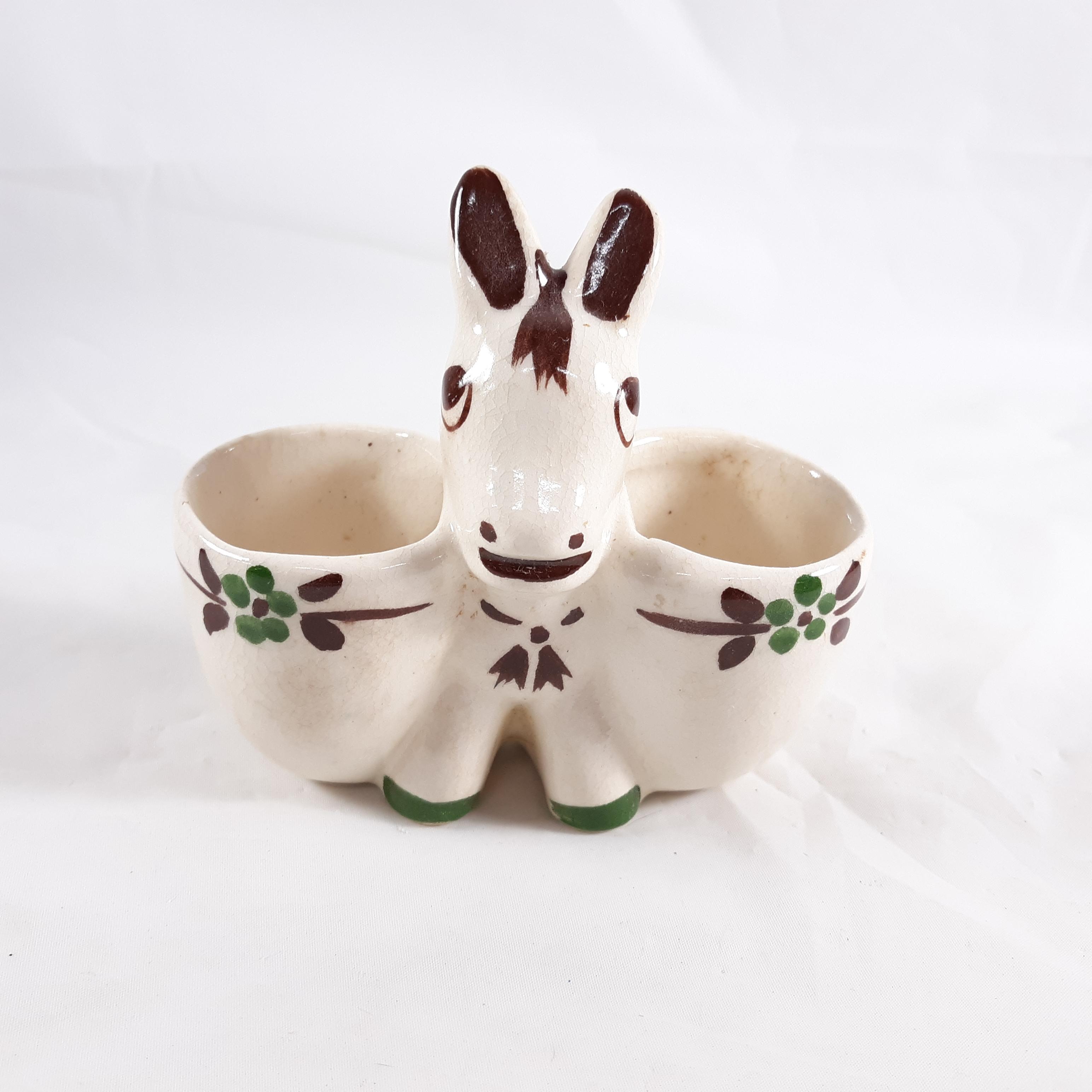 Vtg California Rio Hondo Pottery Donkey Salt Pepper Toothpick Holder ...