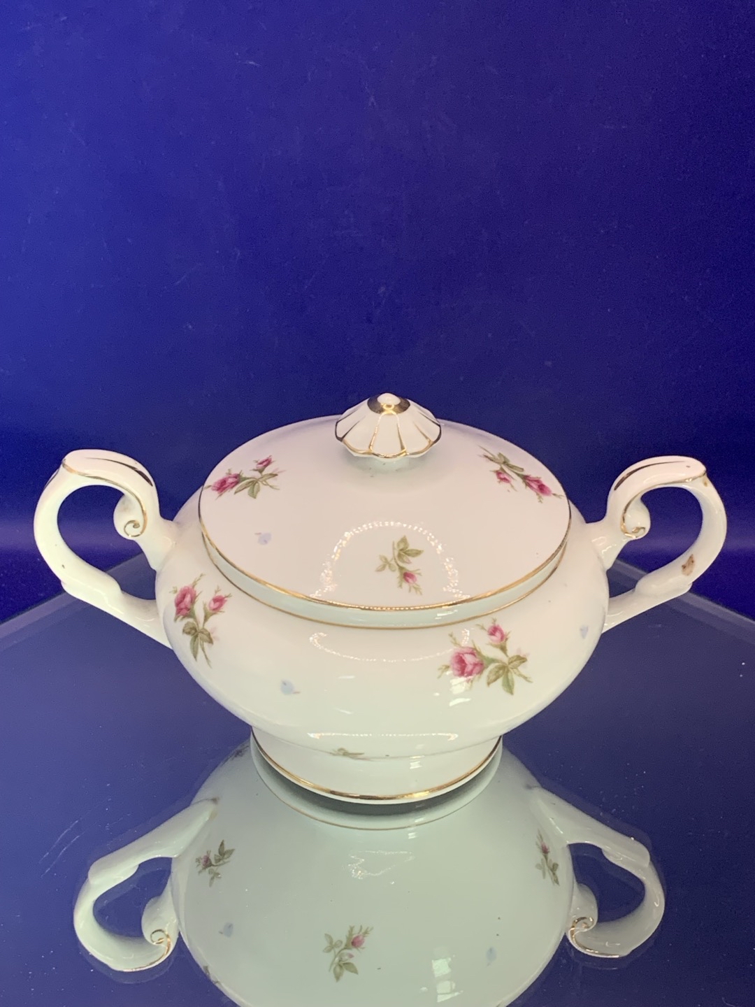 Minuet By Yamaka Japan Sugar Bowl With Lid