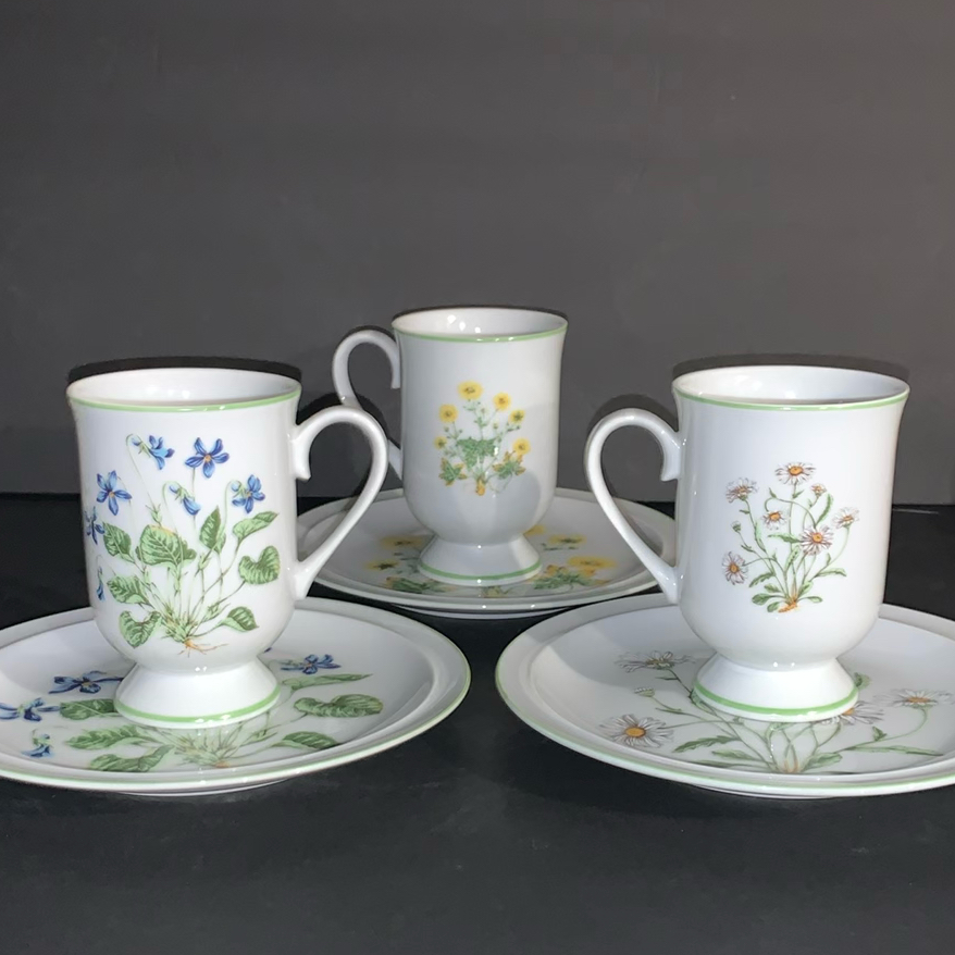 Piece Set ~ Royal Domino China "Wild Daisy, Spring Violet, Sunrise” 3 ...