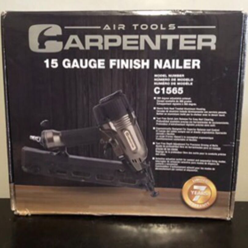 Carpenter 15 Gauge Finish Nailer C1565 Pneumatic 15 Gauge Nails from 1 ...
