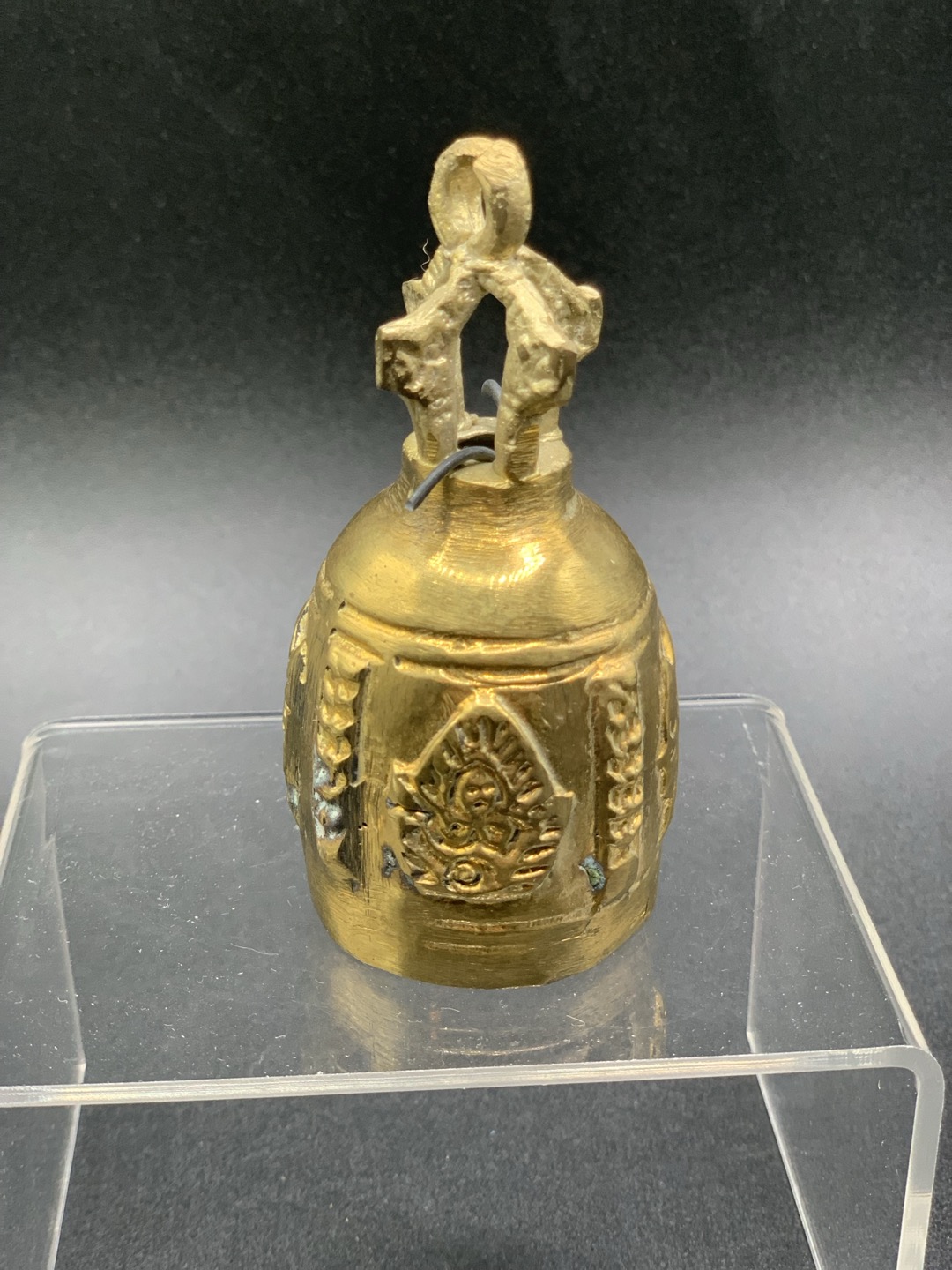Vintage Thai Temple style Brass Prayer Bell, Monastery Bell.