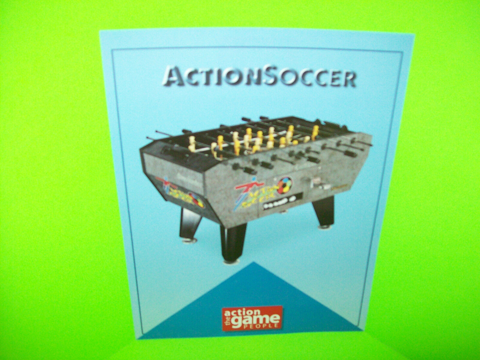 Action Soccer Sales FLYER Sheet For Foosball Table Arcade Game Great ...