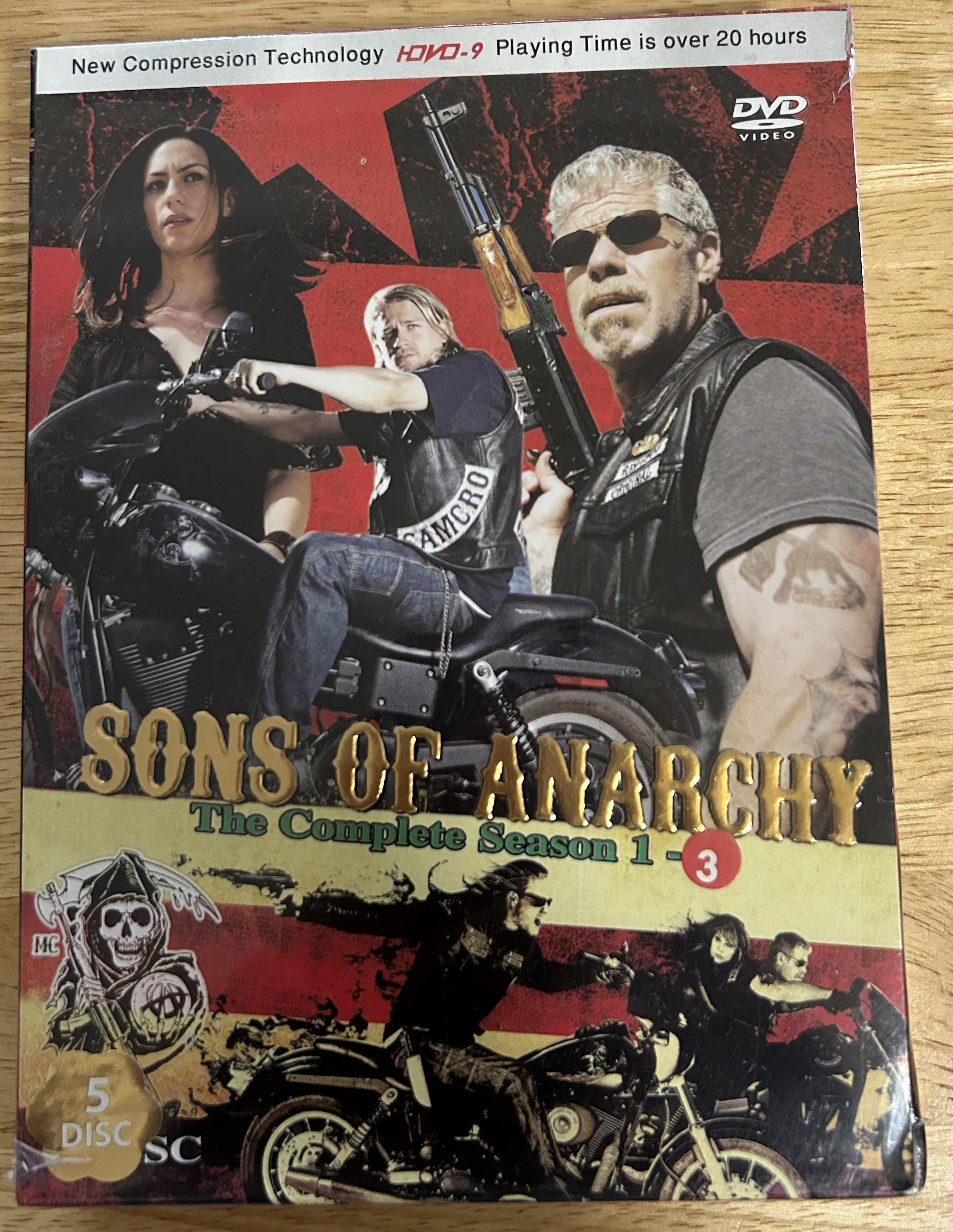 Sons of Anarchy MC The Complete Season 1-3 New in Original Package