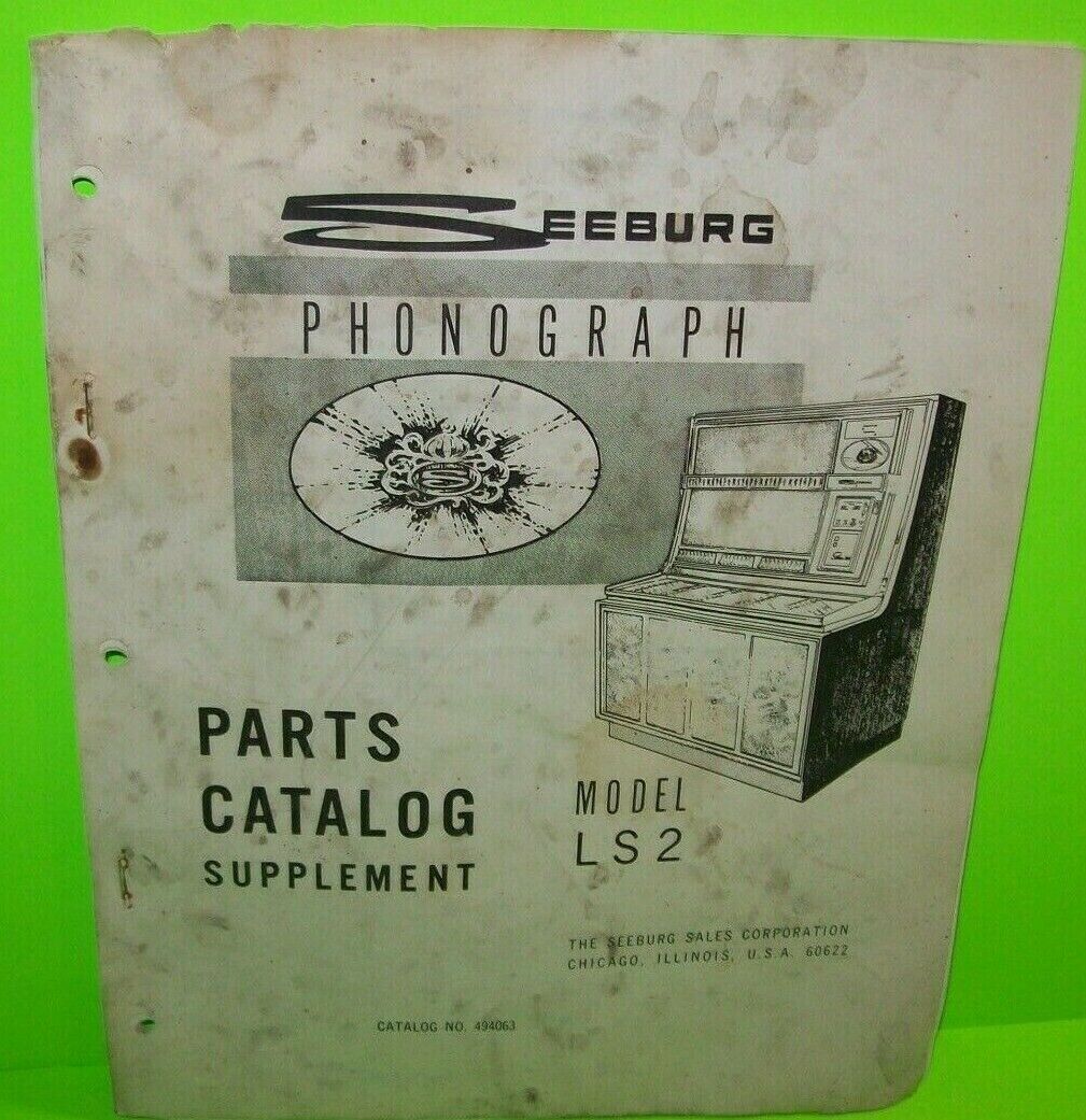 Seeburg Jukebox LS2 Select-O-Matic Original Phonograph Music Parts Catalog