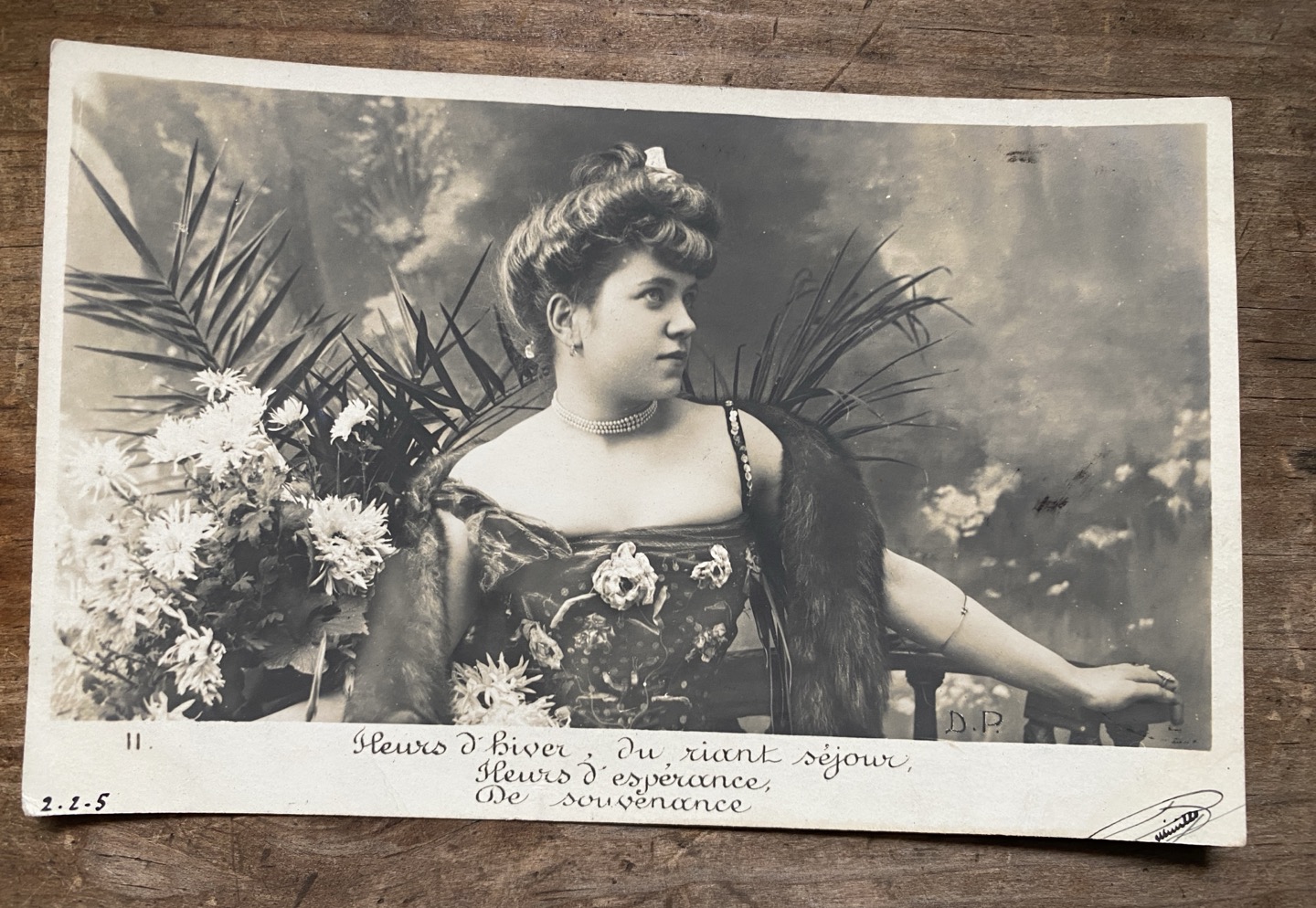 Antique French Postcard, Ephemeral, Carte Postage, Used