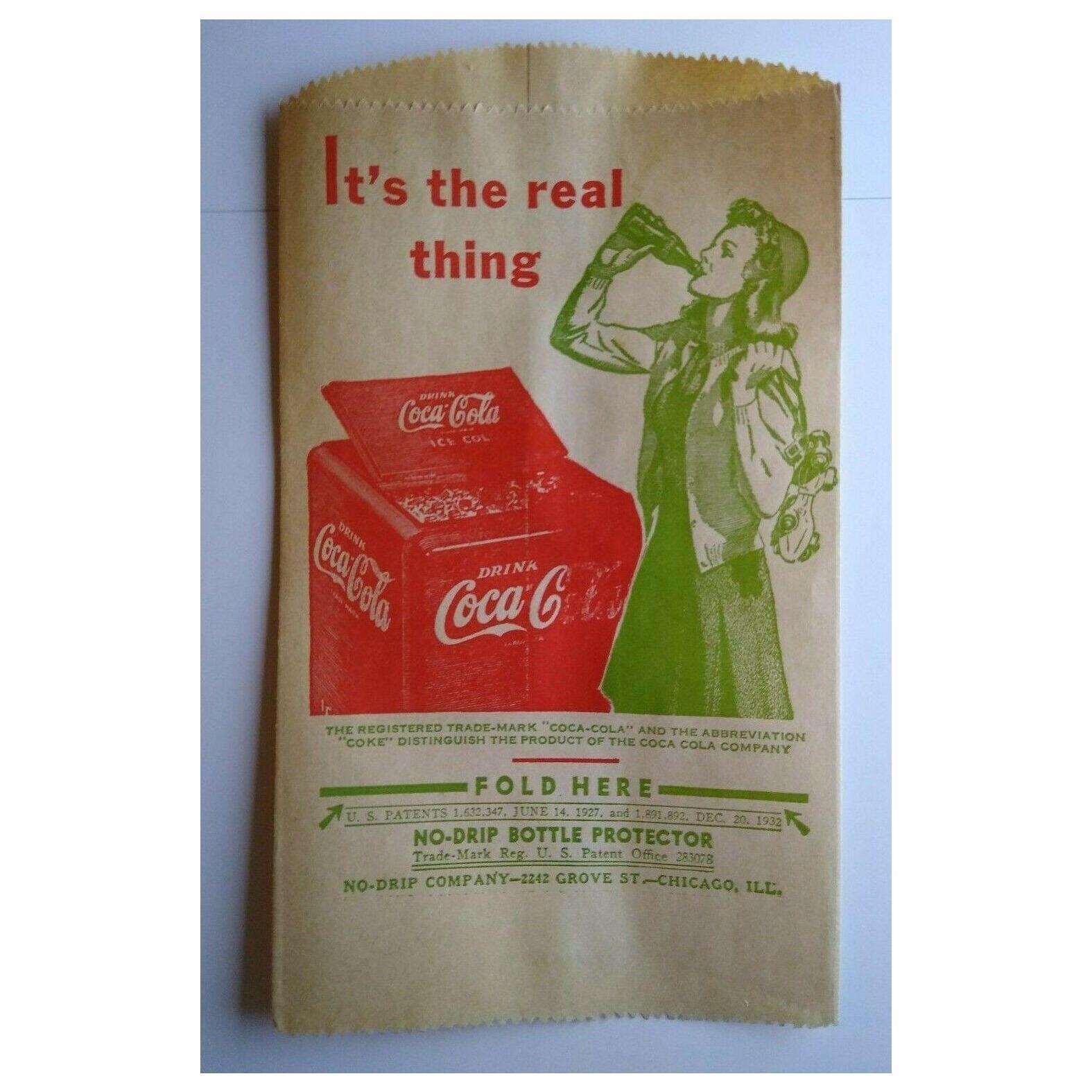 Coca-Cola Soda Bottle Dry Server Bag Lady Cooler Roller Skate Vintage ...