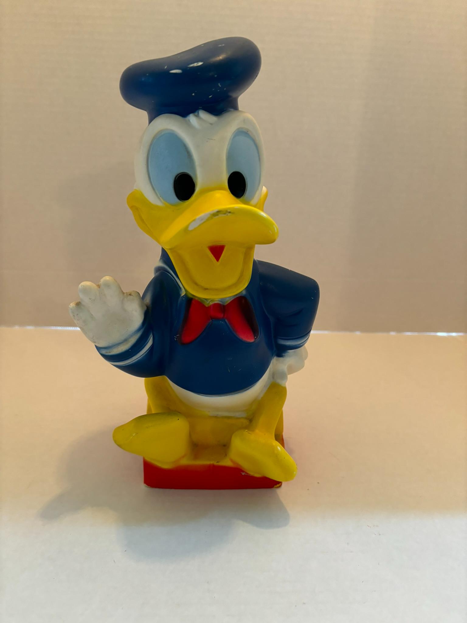 Vintage Disney Donald Duck 1970s plastic bank