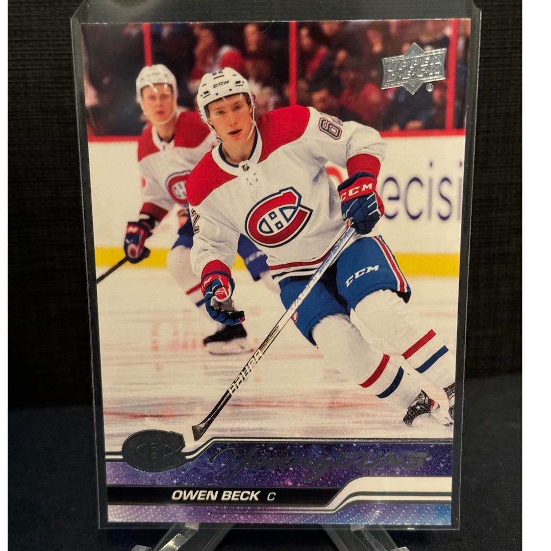 Owen Beck 2023-24 Series 1 Young Guns Montreal Canadiens