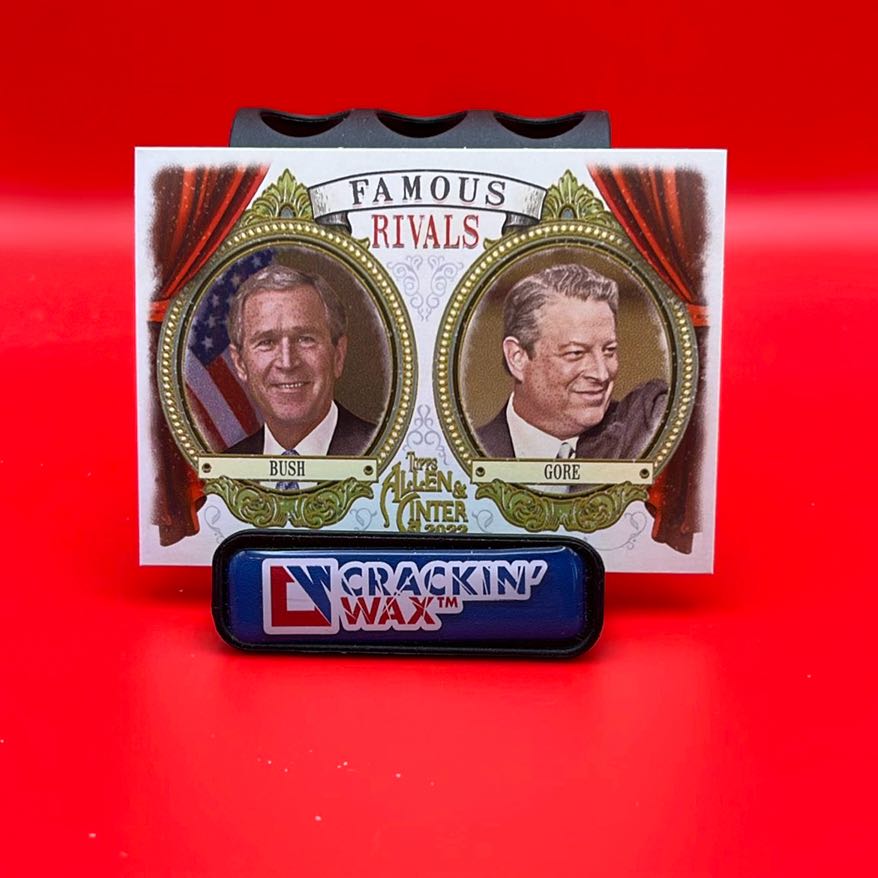 George W. Bush/Al Gore 2022 Topps Allen & Ginter Famous Rivals Insert