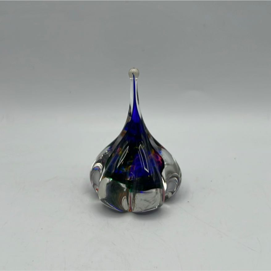 Paperweight / Ring Holder Signed By Artist/handblown. Colors Blue,green ...