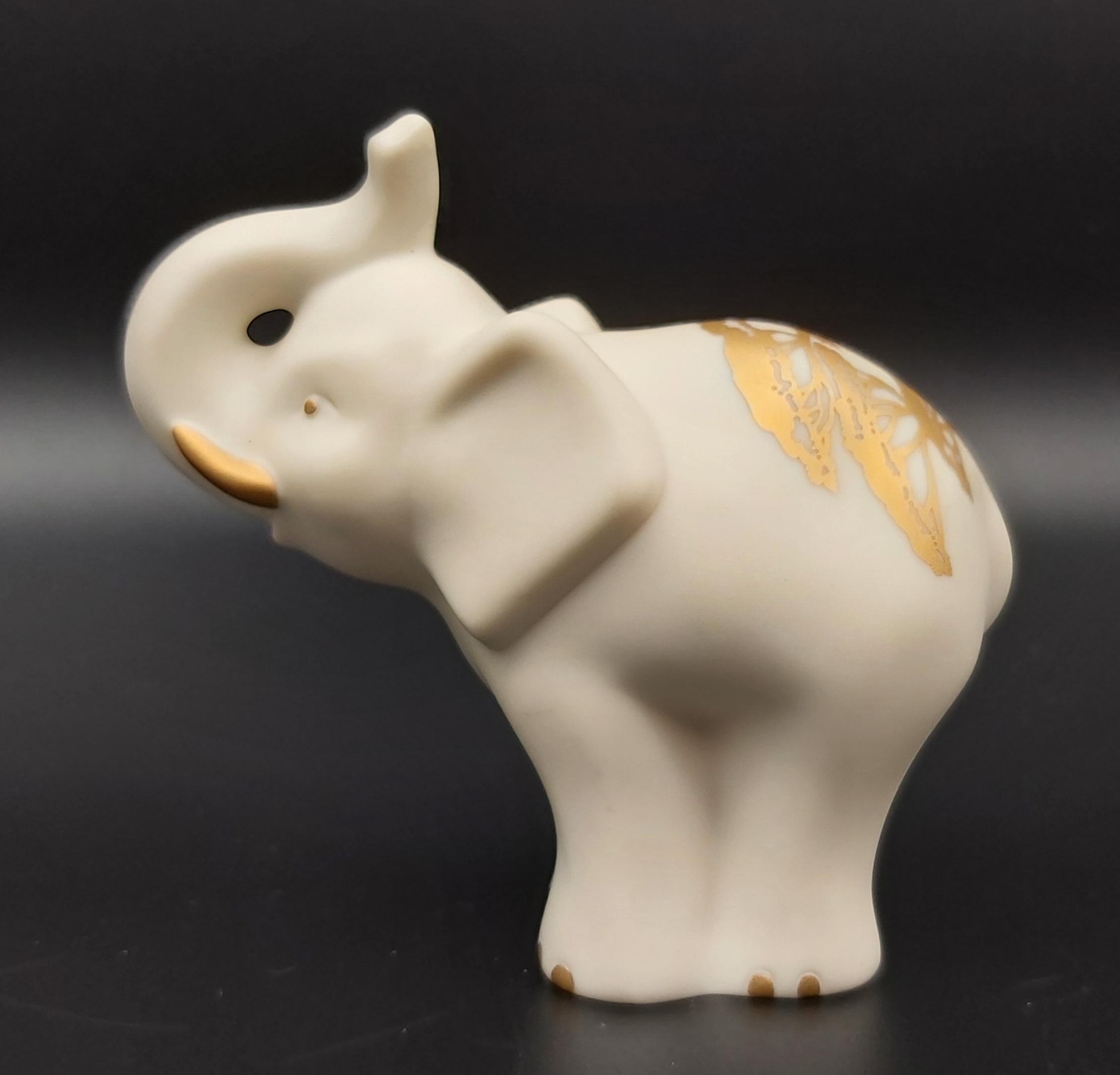 LENOX Everyday Wishes Good Fortune Elephant Matte Porcelain Figurine