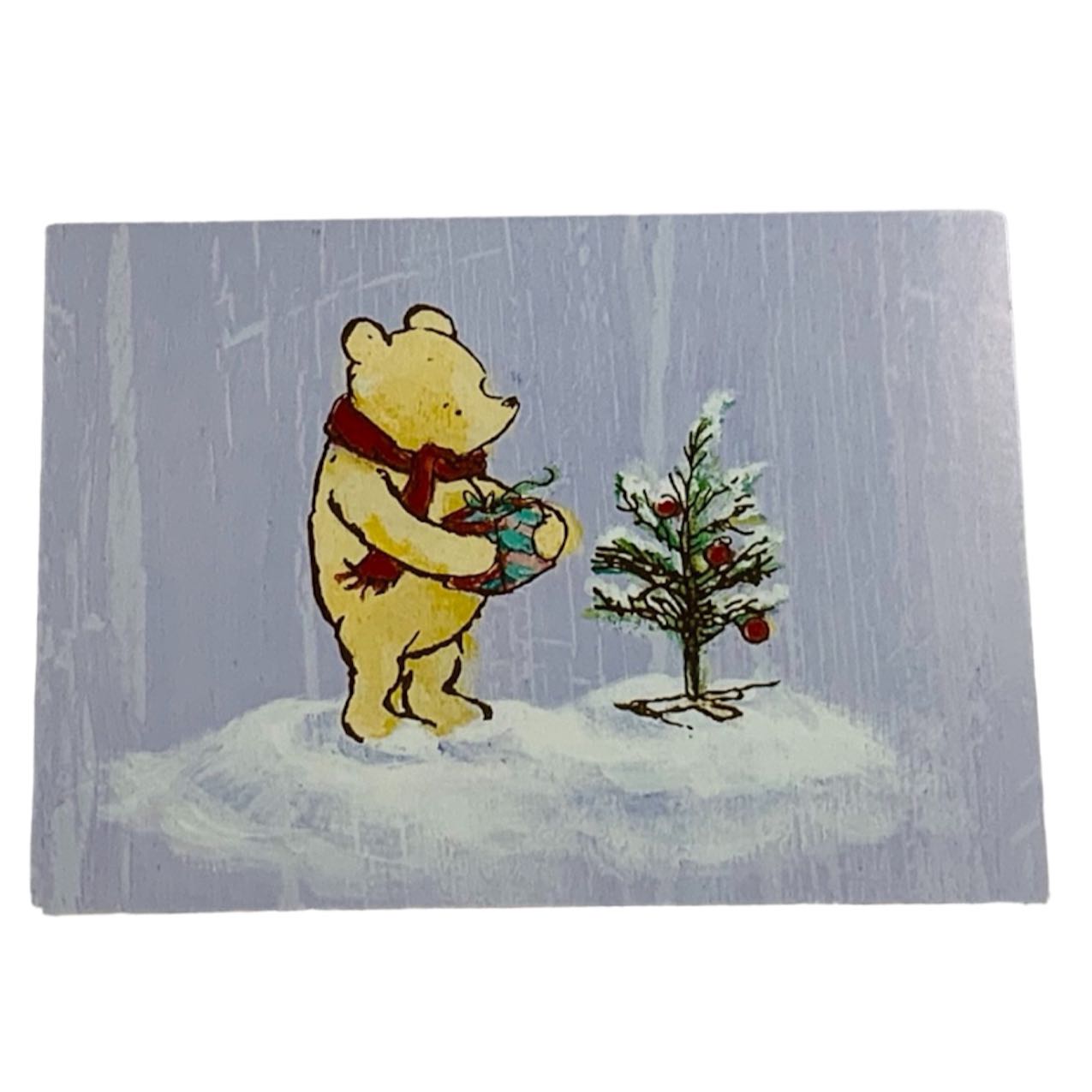 Vintage Classic Winnie The Pooh Holiday Postcard