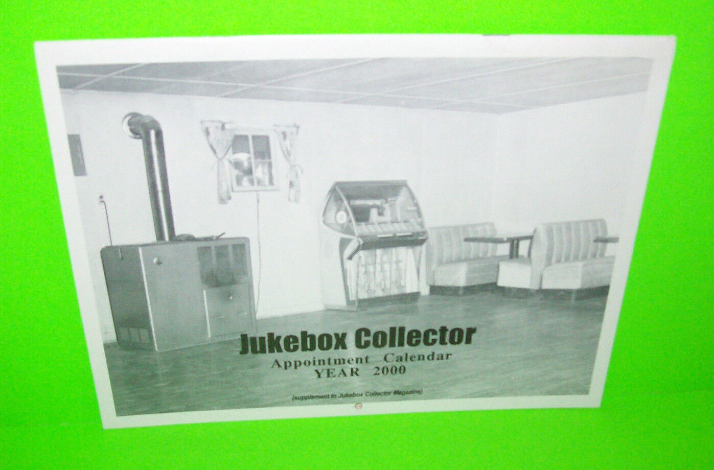 JUKEBOX COLLECTOR APPOINTMENT CALENDAR YEAR 2000 VINTAGE UNUSED JUKEBOX MAGAZINE