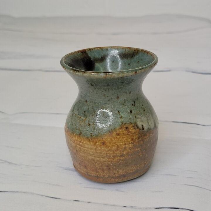 Prairie Fire Pottery Small Bud Vase 3" Tall