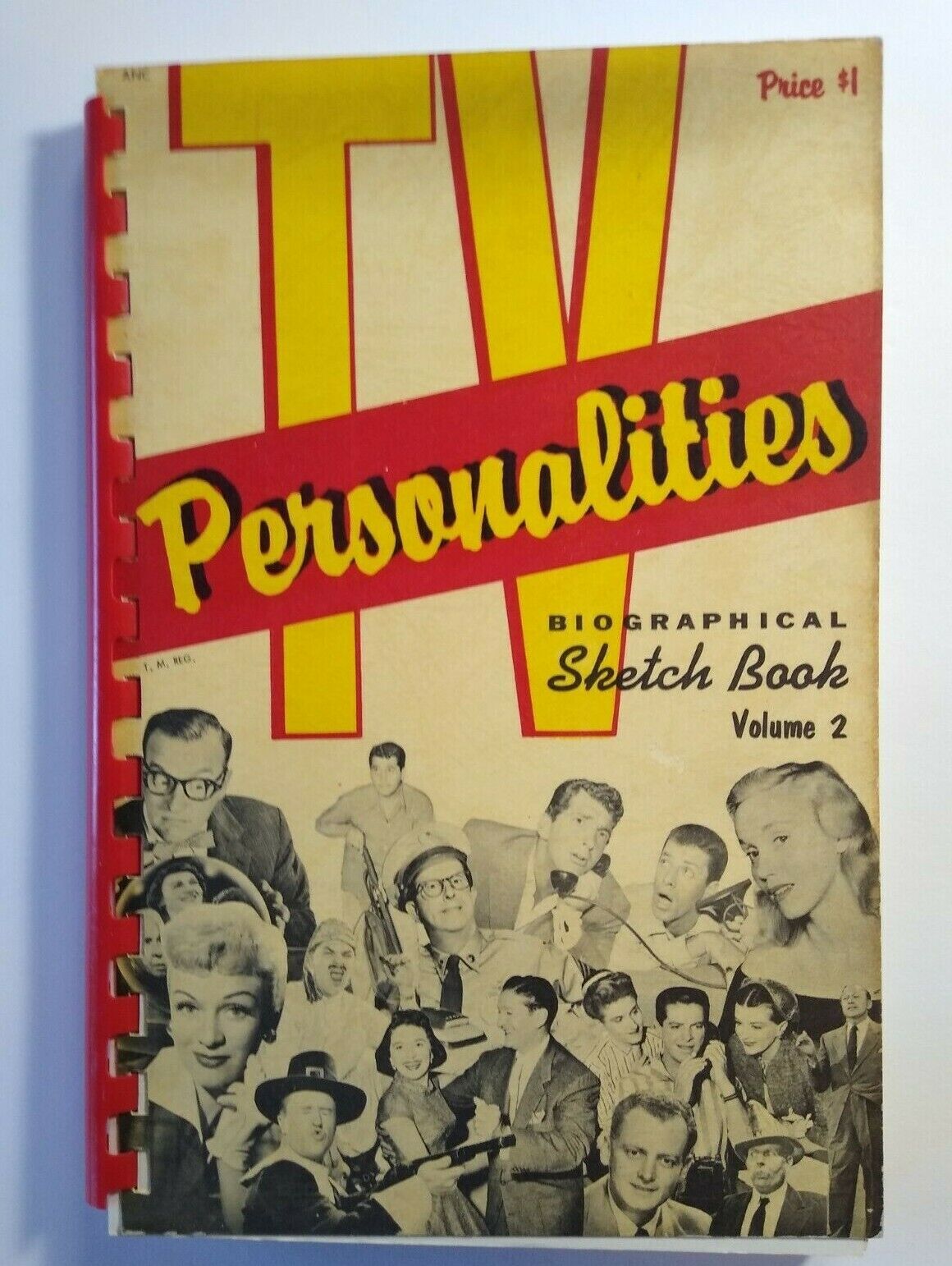 TV Personalities 1956 Sketch Book Film Stars TV Shows 159 Page ...