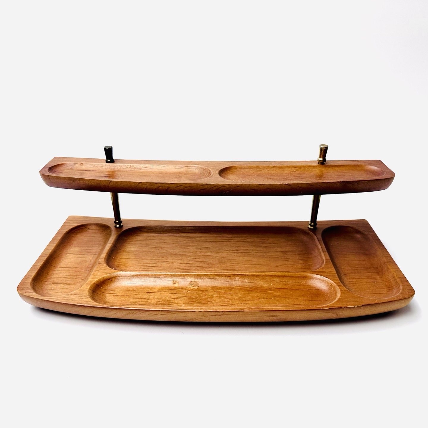 Vintage Hi Mark Mid Century Modern Wooden Men’s Valet Desk Caddy ...