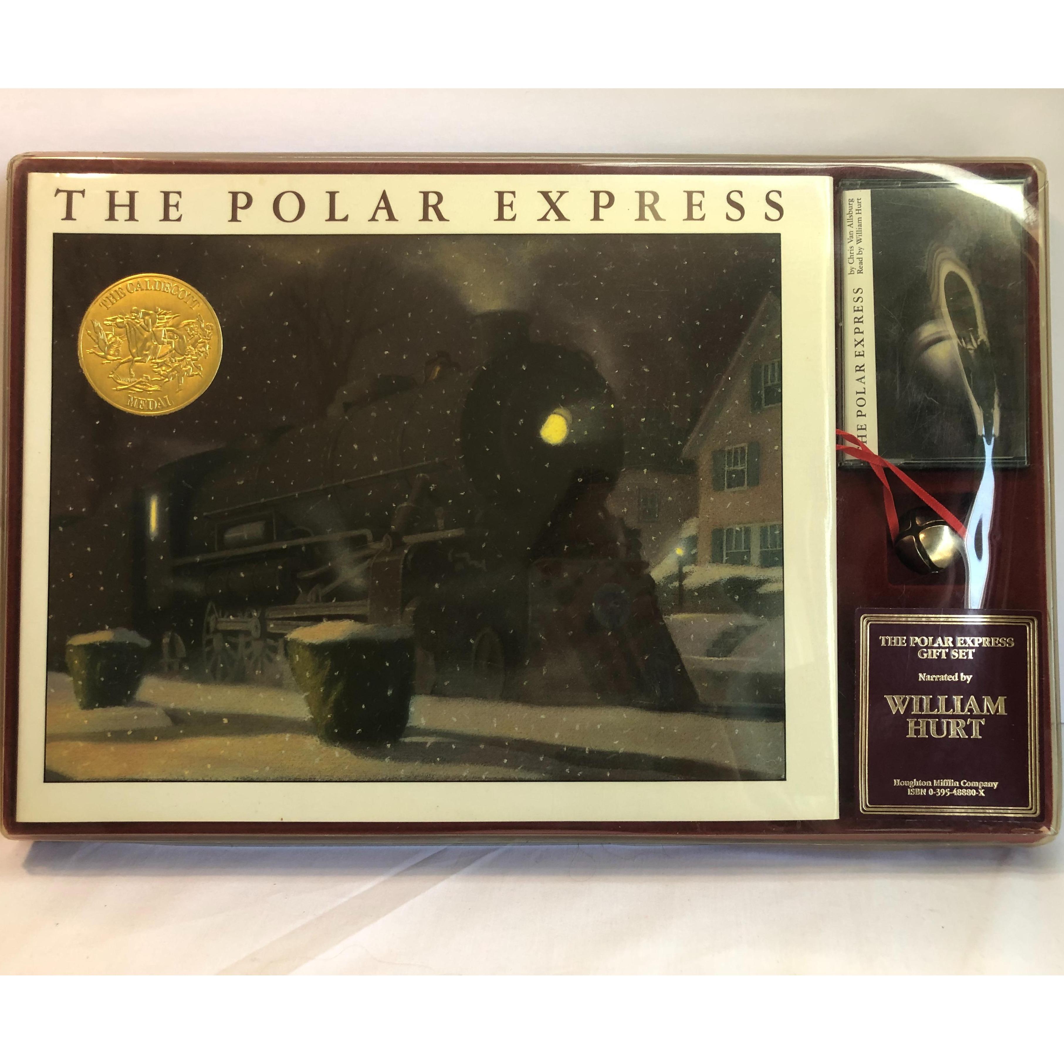 The Polar Express Gift Set Book Cassette and Bell Narrated by William ...