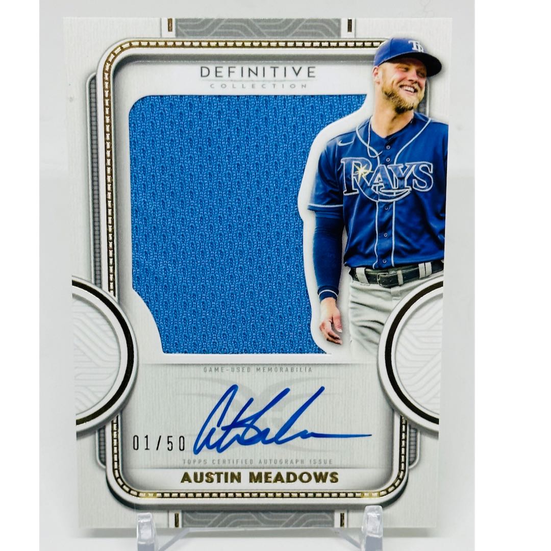 Austin Meadows Autograph Relic /99 2022 Topps Definitive Collection ...