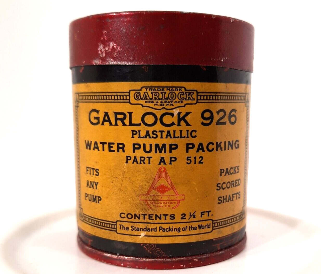 VINTAGE ADVERTISING Garlock 926 "Plastallic" Water Pump Packing ...