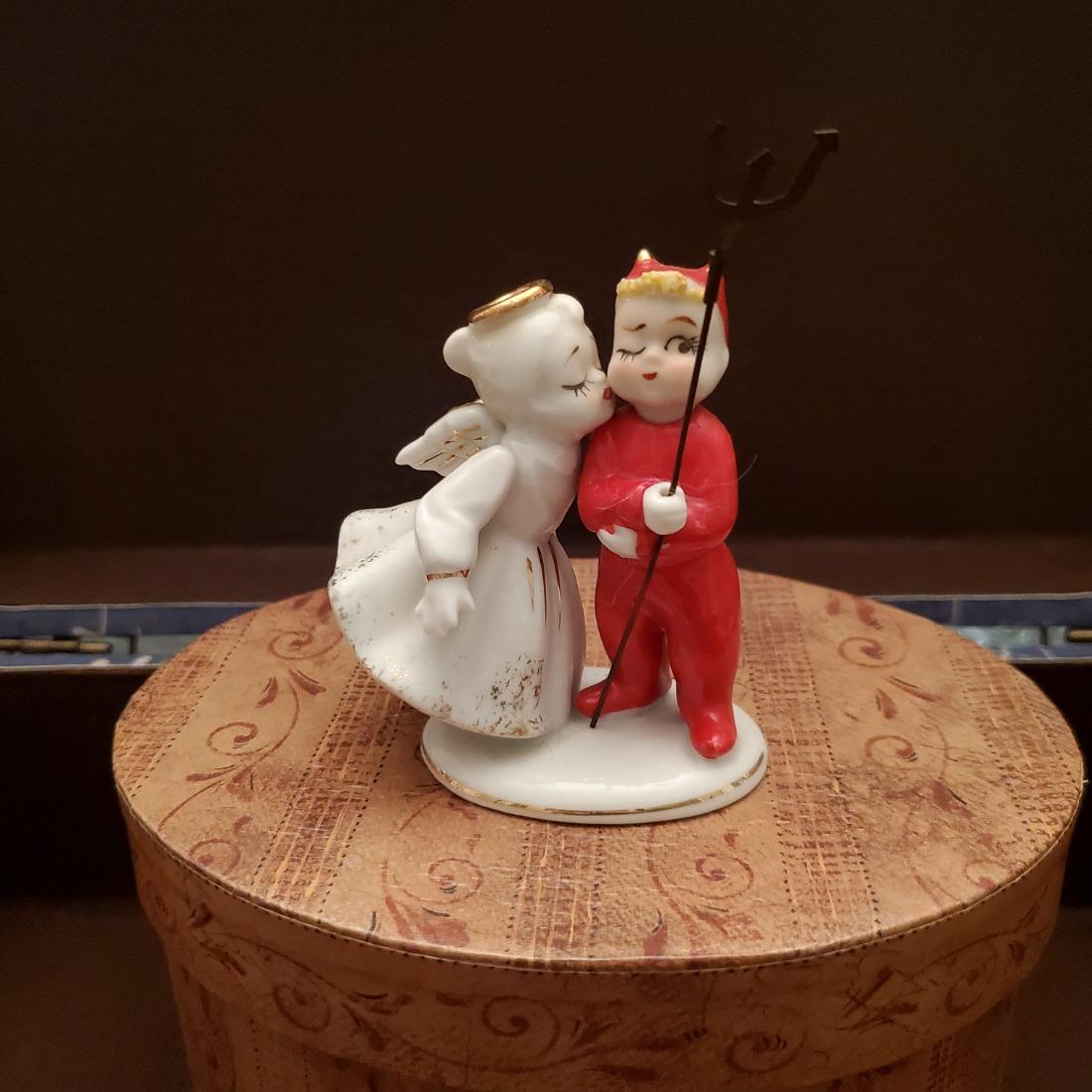 Vintage Lefton Angel/devil Figurine
