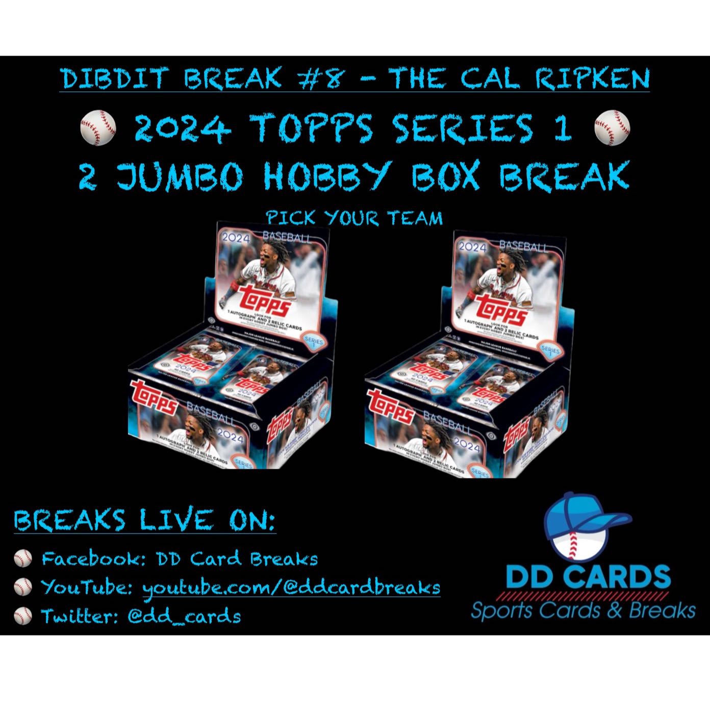 Boston Red Sox - 2024 Topps Series 1- (2) Jumbo Hobby Box Rip #8- Pick ...