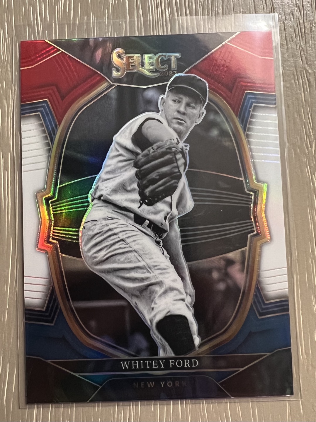 Whitey Ford Select Tri-Color New York Yankees