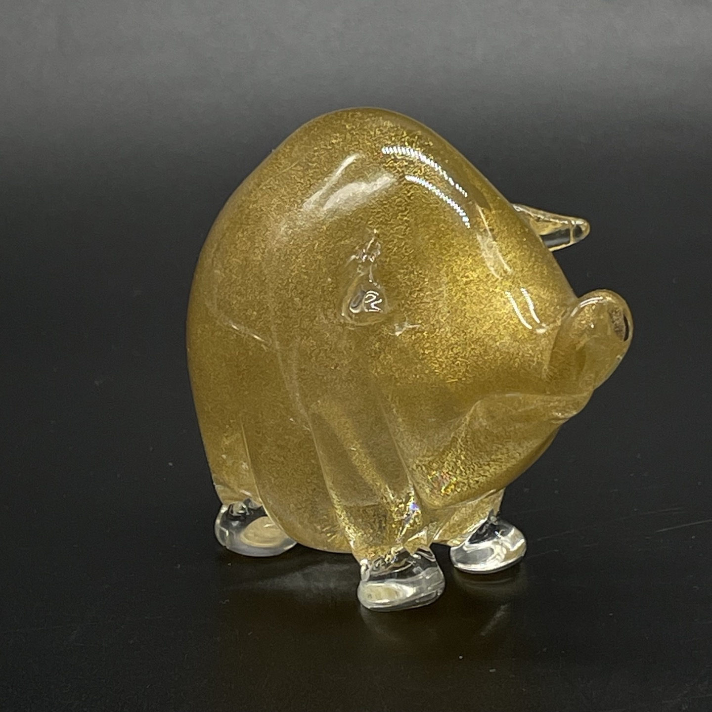 Signed - Vintage - Seguso Vetri D’arte - Seguso Murano Gold Flecks ...