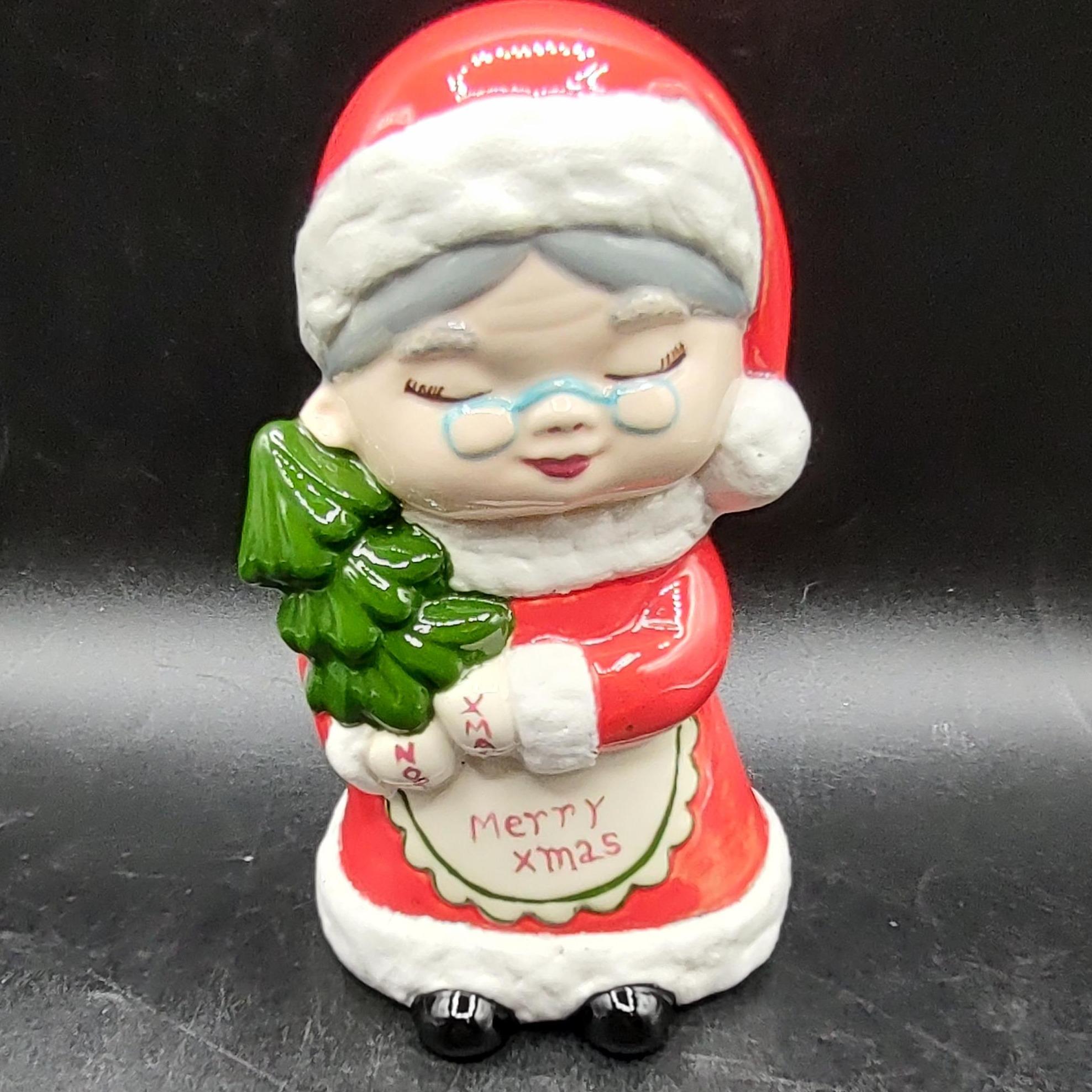 1980 Ceramic Hand Painted Mrs Claus Figurine
