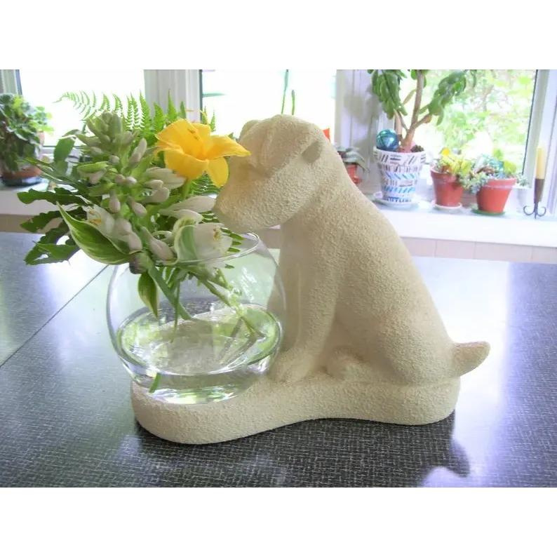 Haeger Dog Fish Bowl Planter Haeger Puppy Planter Vase Holder Plant ...