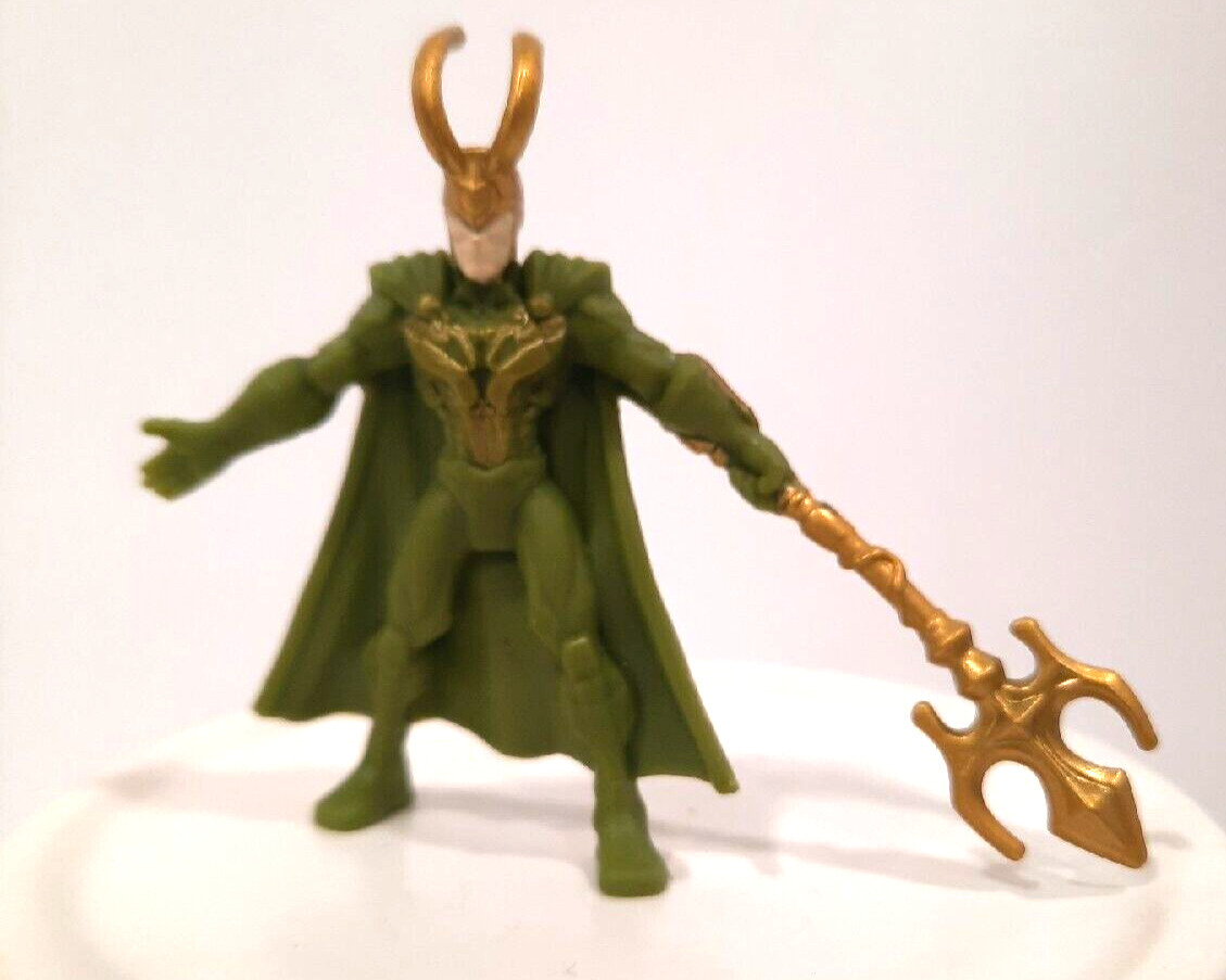 Micro Miniature Loki Green Gold 2.25" tall very small stands on own MARVEL