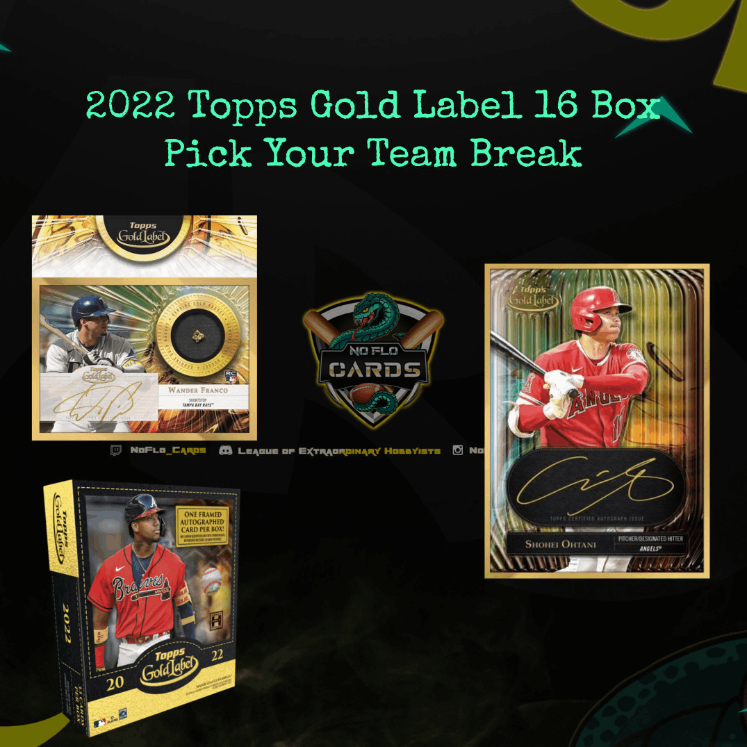 2022 Topps Gold Label 16 Box PYT