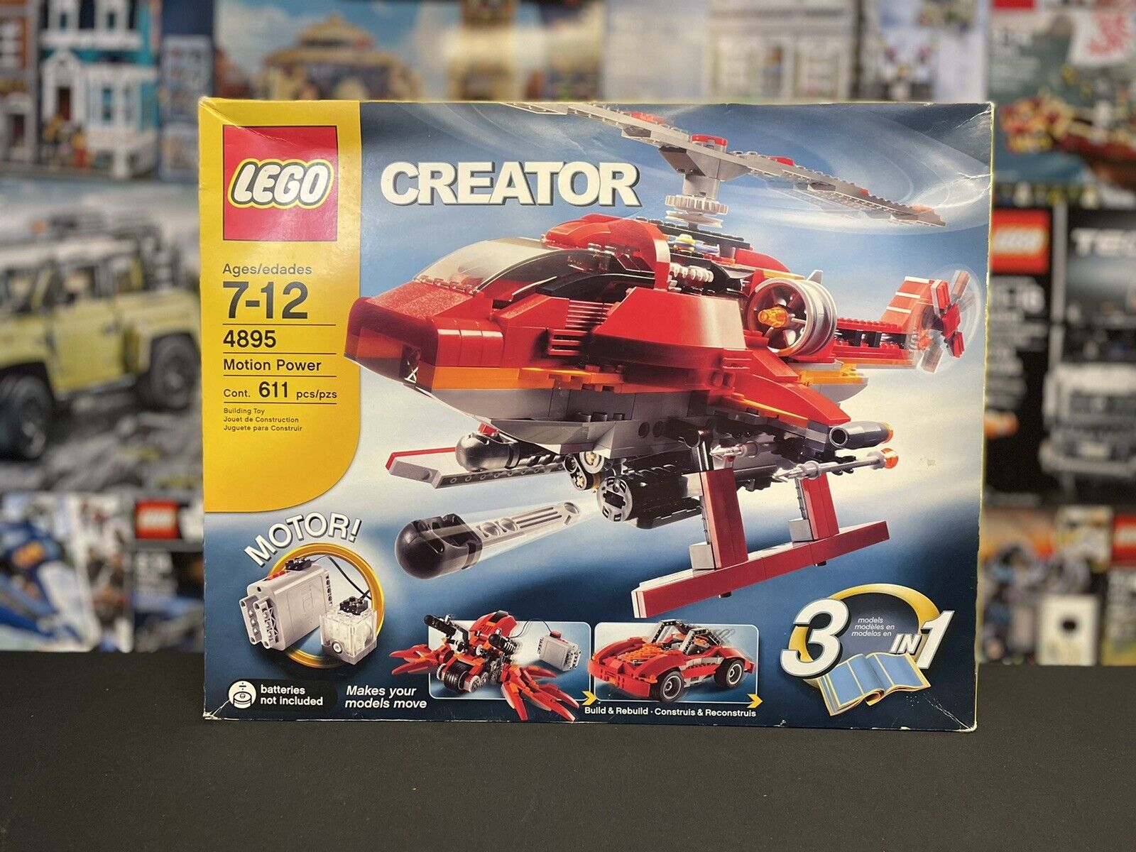 Lego Creator 3 In 1: 4895 Motion Power, Brand New In Open Box