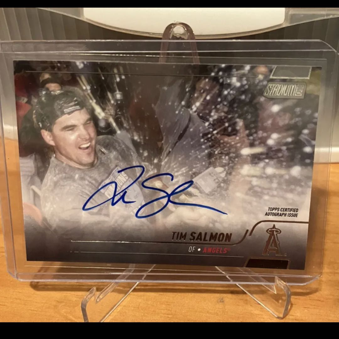 Tim Salmon 2022 Stadium Club #SCBA-TS Base Auto - Los Angeles Angels