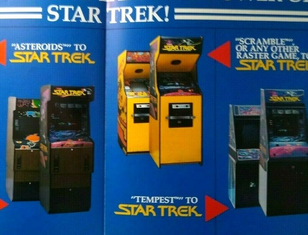 Star Trek Arcade Flyer Original 1983 Video Game Artwork Retro Vintage ...