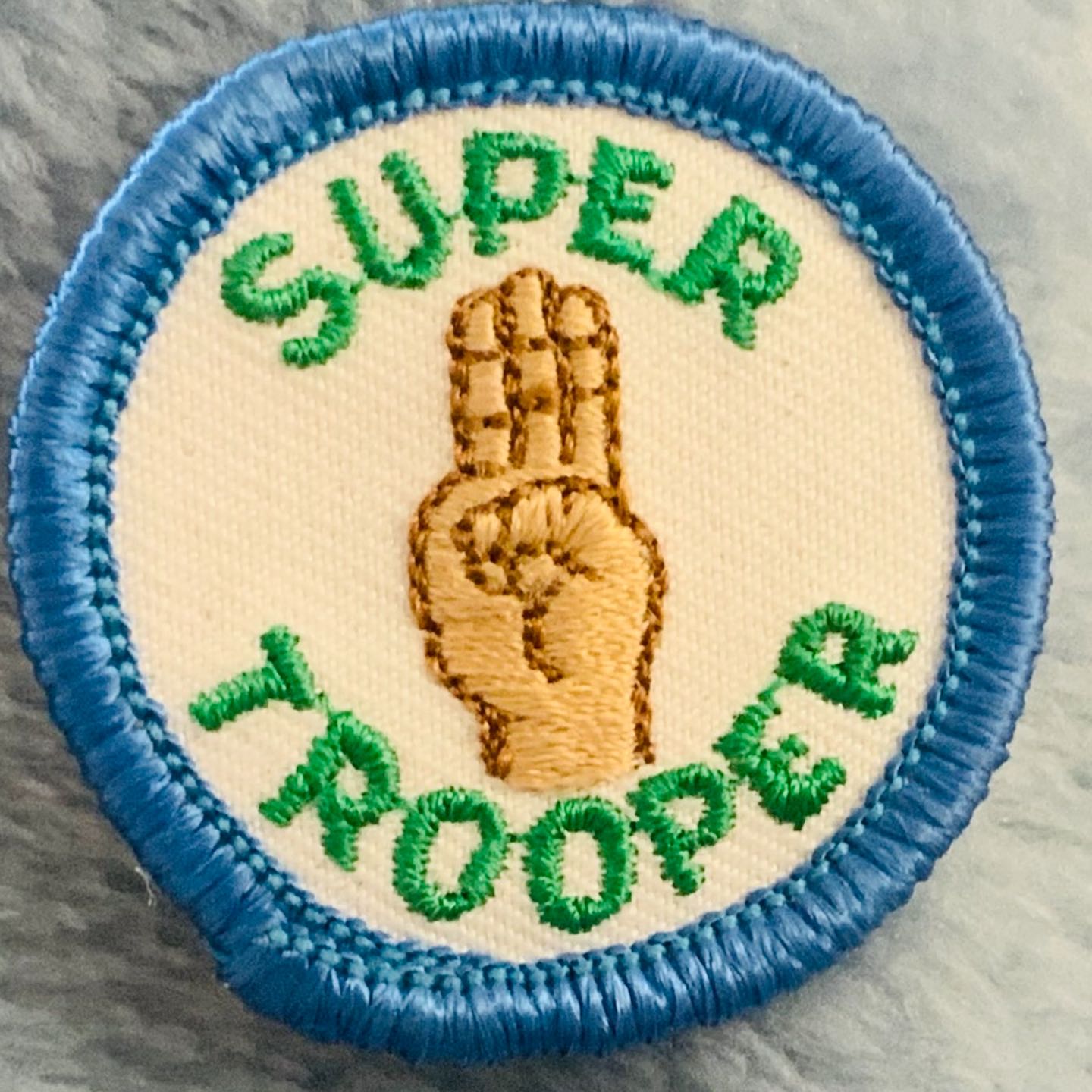 Vintage Scouting Fun Patch: Super Troop Badge