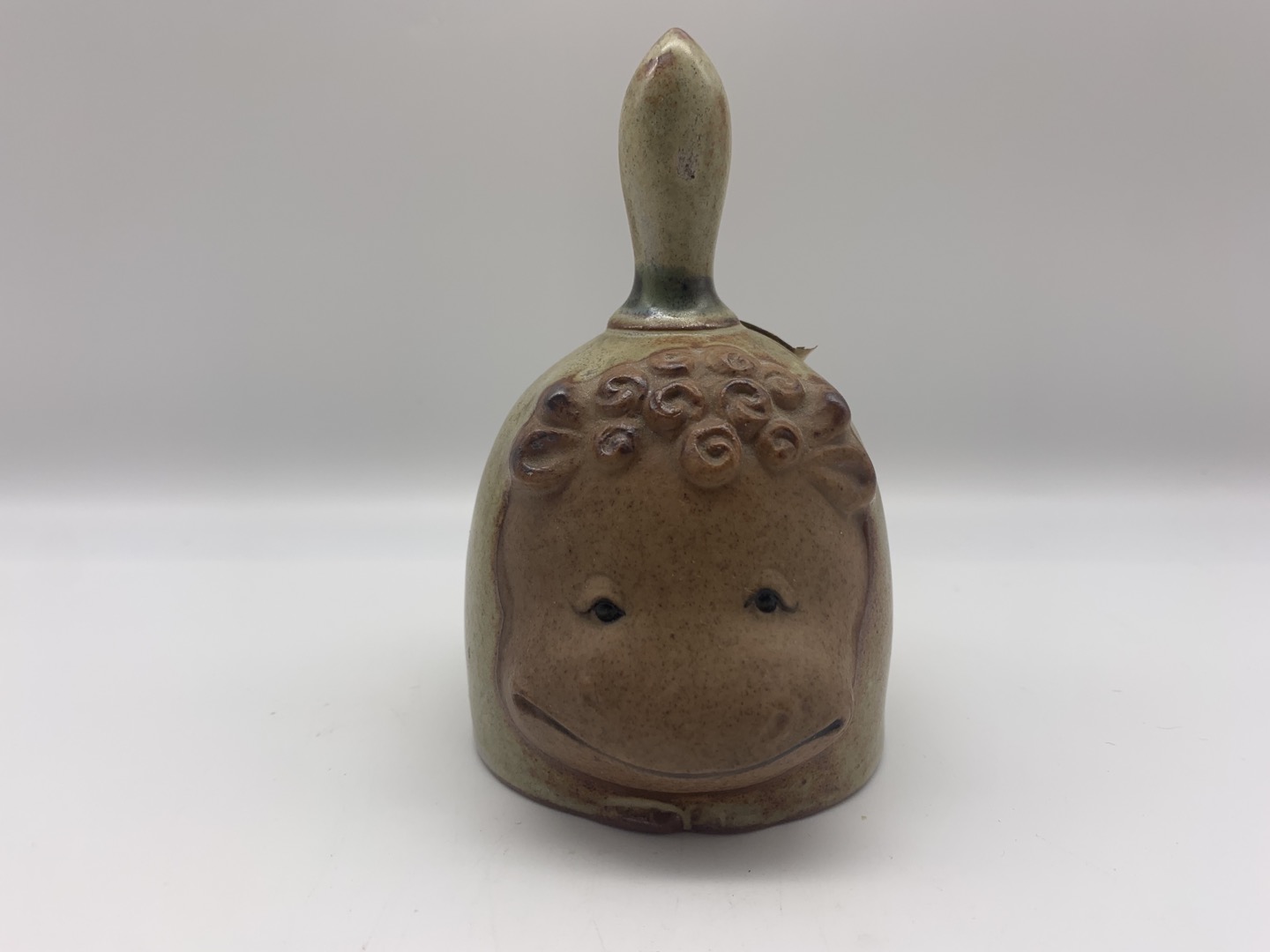 Vintage Japan UCTCI Dinner Bell Stoneware Gempo Pottery Cow
